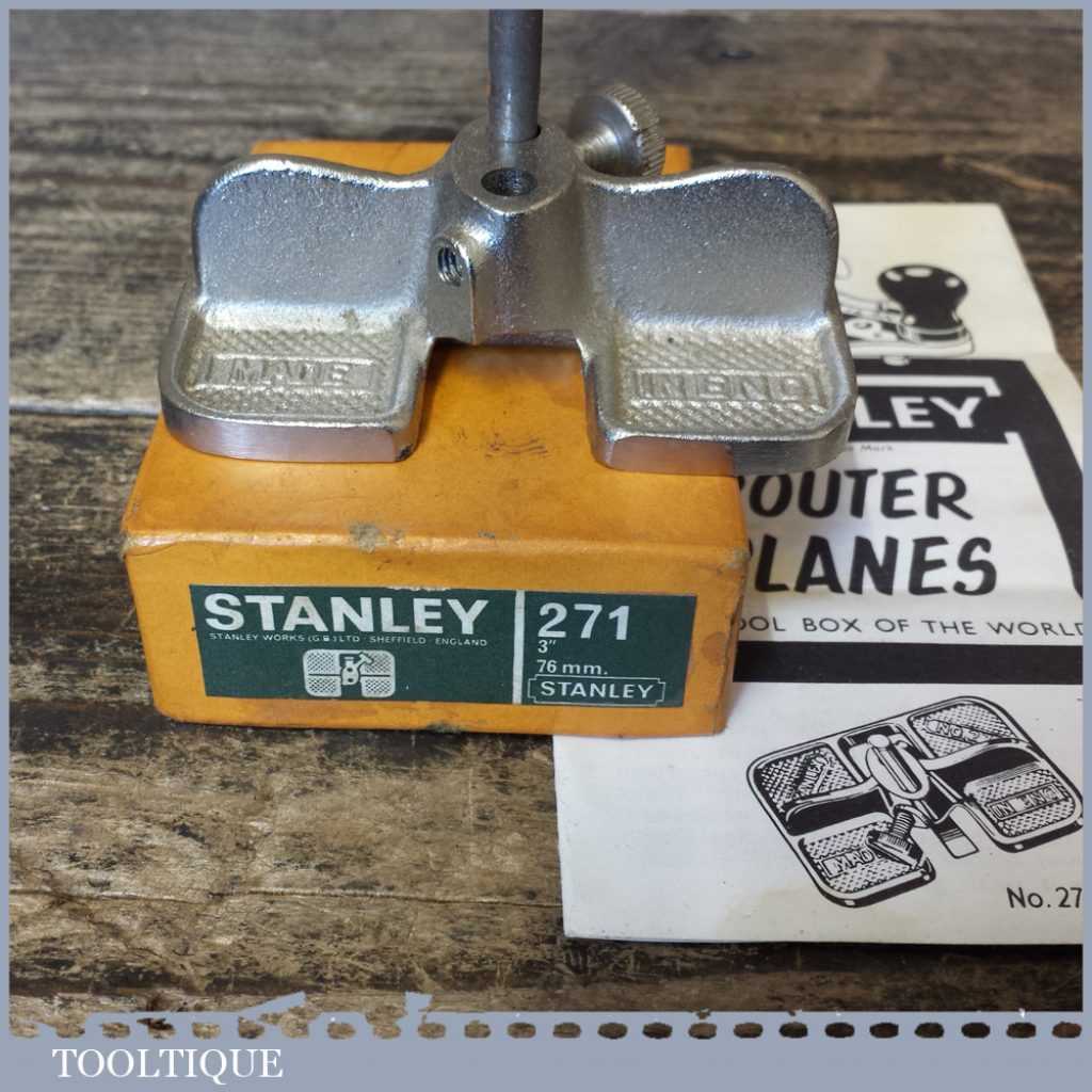 Vintage Boxed Stanley No: 271 Router Plane – Very Good Condition ...