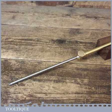 Unusual Vintage Brass Bodied Extending Steel Pin Scriber | Tooltique