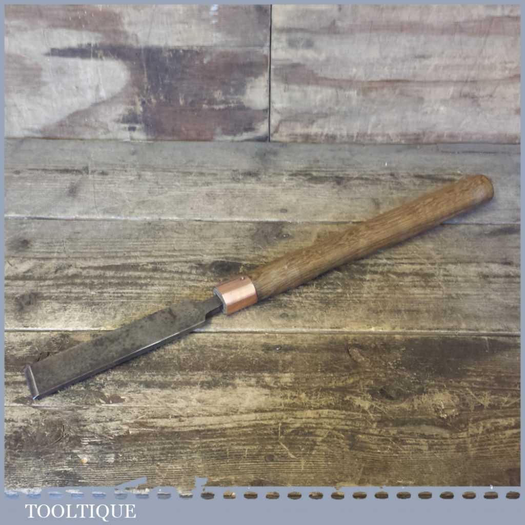Vintage John Bull Flat 1 ¼” Forged Steel Woodturning Skew Flat Scraper ...