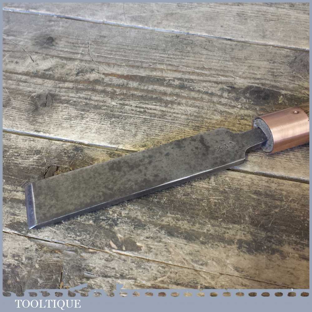 Vintage John Bull Flat 1 ¼” Forged Steel Woodturning Skew Flat Scraper ...
