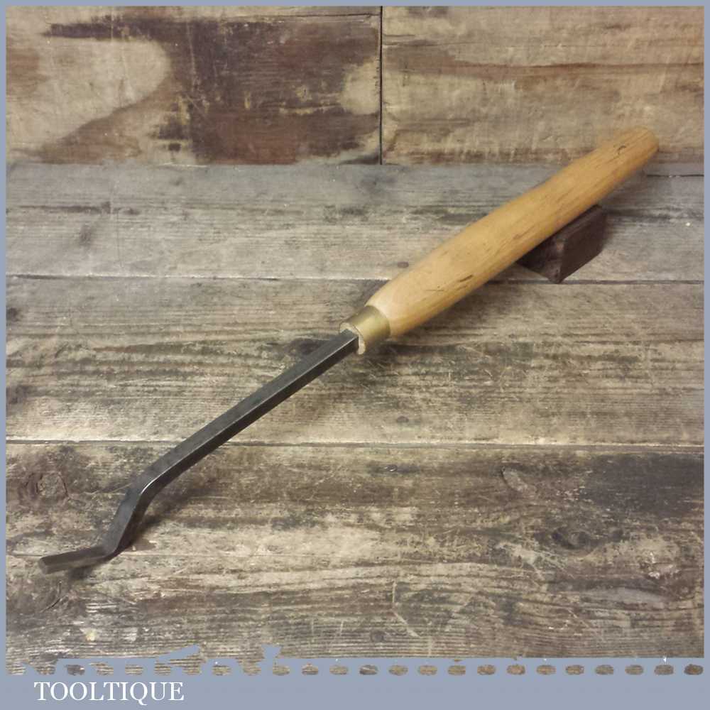 Unusual Vintage Swan Neck Forged Cast Steel Woodturning Chisel – Good ...