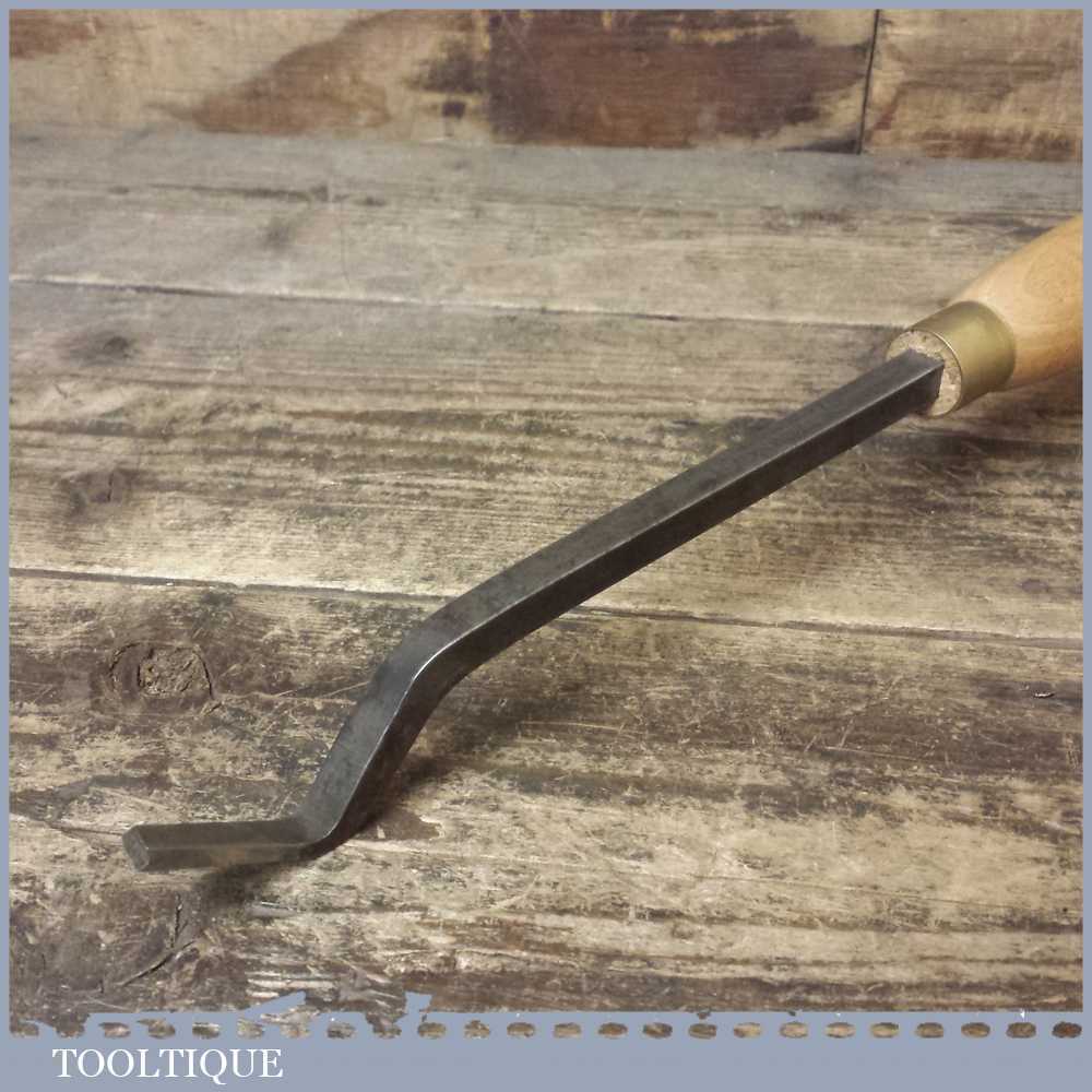 Unusual Vintage Swan Neck Forged Cast Steel Woodturning Chisel – Good ...