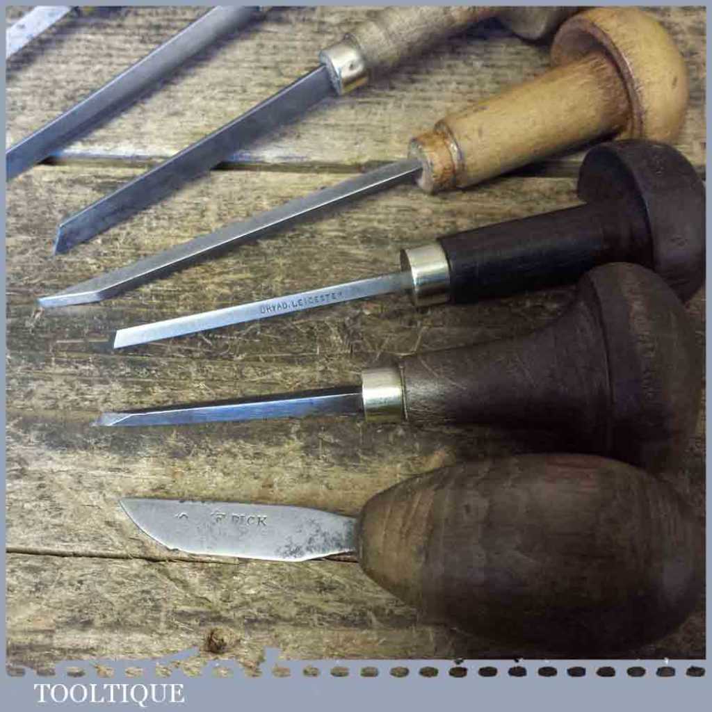 8 No: Vintage Silversmith’s Engravers Chisels Or Graving Tools – Good ...