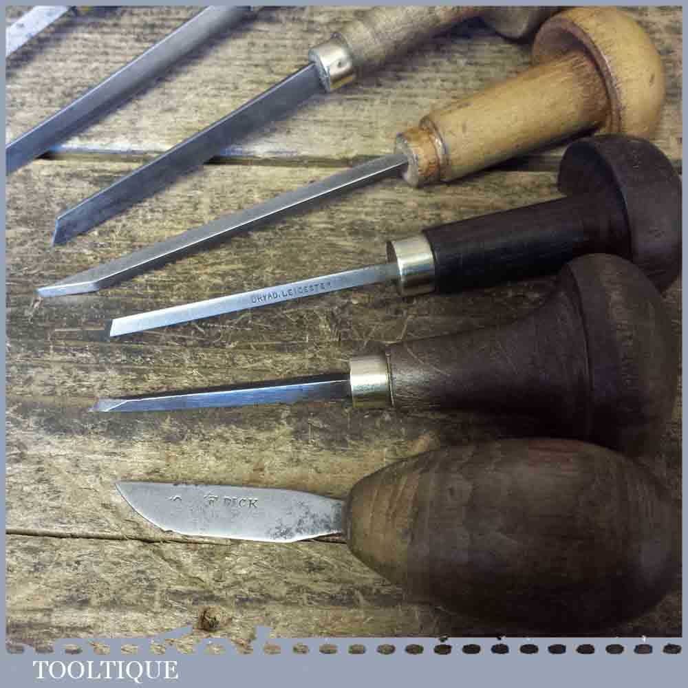 8 No: Vintage Silversmith’s Engravers Chisels Or Graving Tools – Good ...