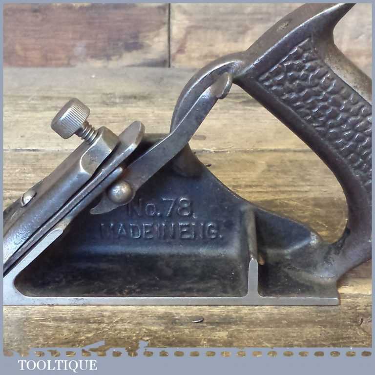 Vintage Stanley No: 78 Special Chisel Plane – Refurbished | Tooltique
