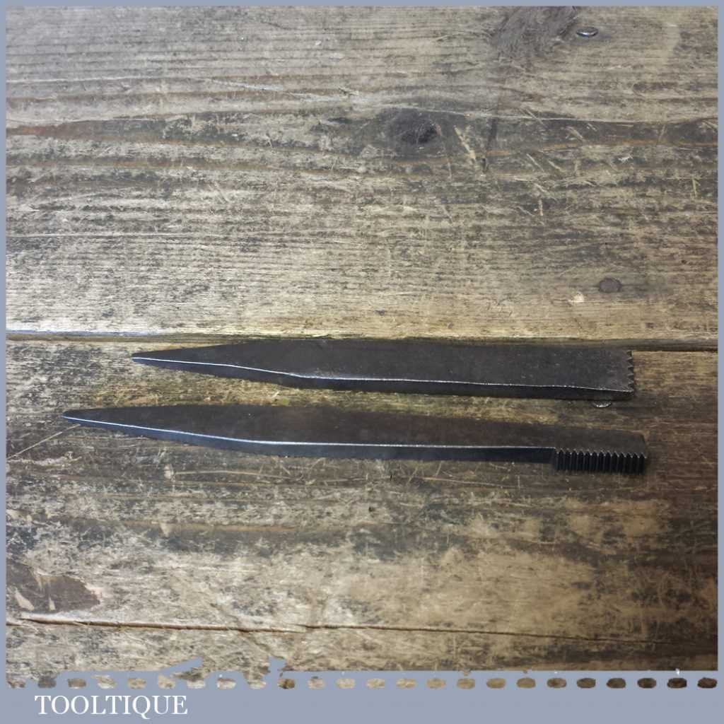 Vintage Woodturning Cast Steel Thread Chasing Chisel Tangs – Good ...