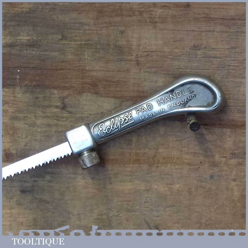 Vintage Eclipse Cast Aluminium Pad Saw Handle With Blade – Ready For ...
