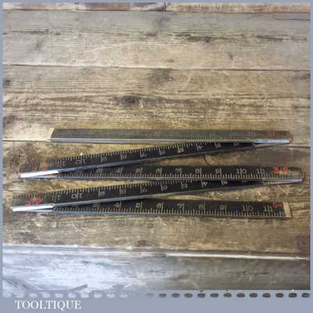 Vintage 5 Foot Rabone No: 1530 Folding Ruler With Ebonised Finish ...