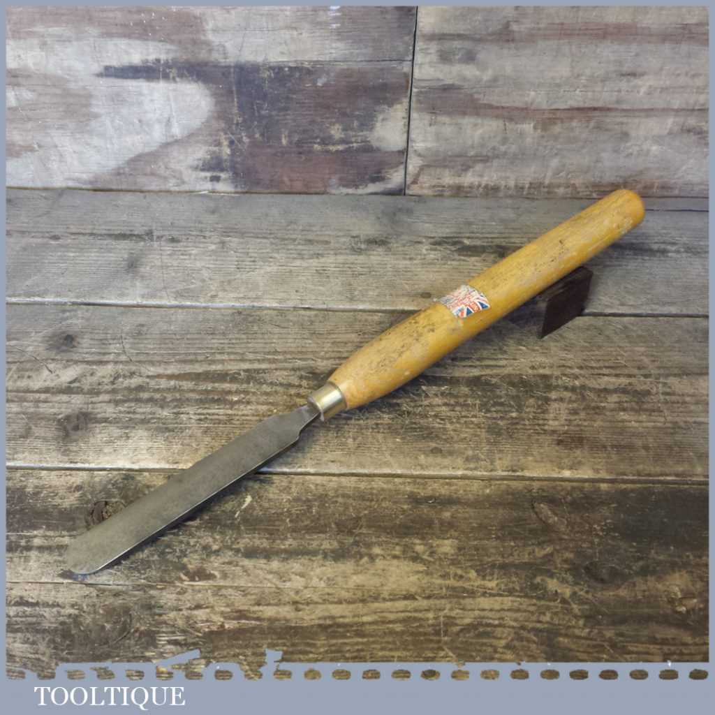 Vintage British Made 15/16” Round Nose Flat Scraper Woodturning Chisel ...