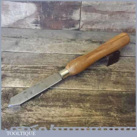 Vintage 1” Cast Steel Pointed Flat Shear Scraper Woodturning Chisel ...