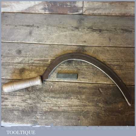 Vintage Farm Tool Elwell Sickle Slasher Hook Tool + Sharpening Stone ...
