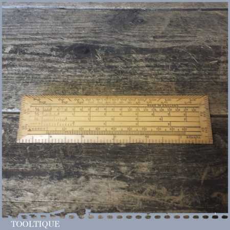 Scarce Vintage Imperial Metric 6″ English Boxwood Gunter’s Scale Chord ...