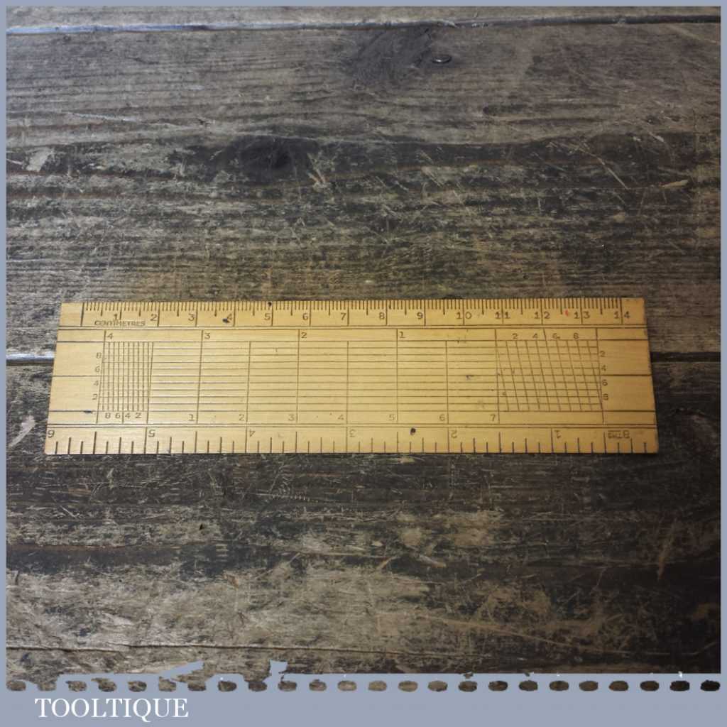 Scarce Vintage Imperial Metric 6″ English Boxwood Gunter’s Scale Chord ...