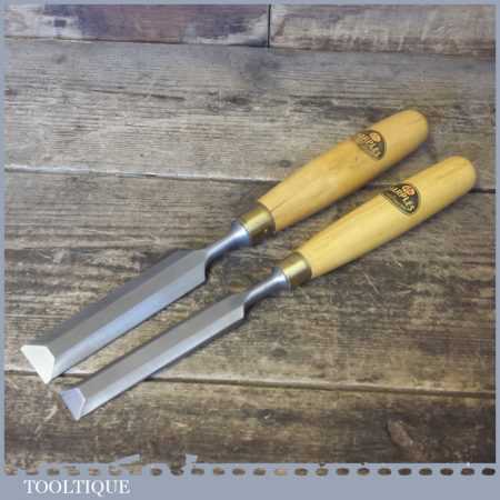 2 No: Vintage Marples 3/4” & 1” Bevel Edged Paring Chisels – Boxwood ...