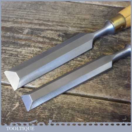 2 No: Vintage Marples 3/4” & 1” Bevel Edged Paring Chisels – Boxwood ...
