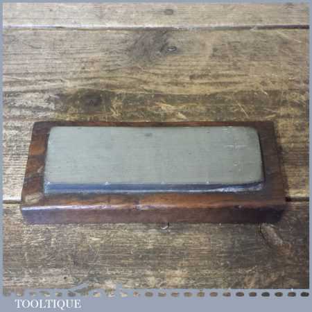 Vintage 5” x 1 ½” Charnley Forrest Natural Honing Stone Pine Base ...