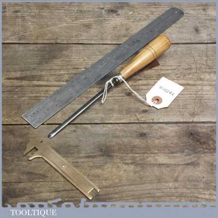 Vintage 1/4″ Straight Shallow Gouge Carving Chisel By Buck Bros | Tooltique