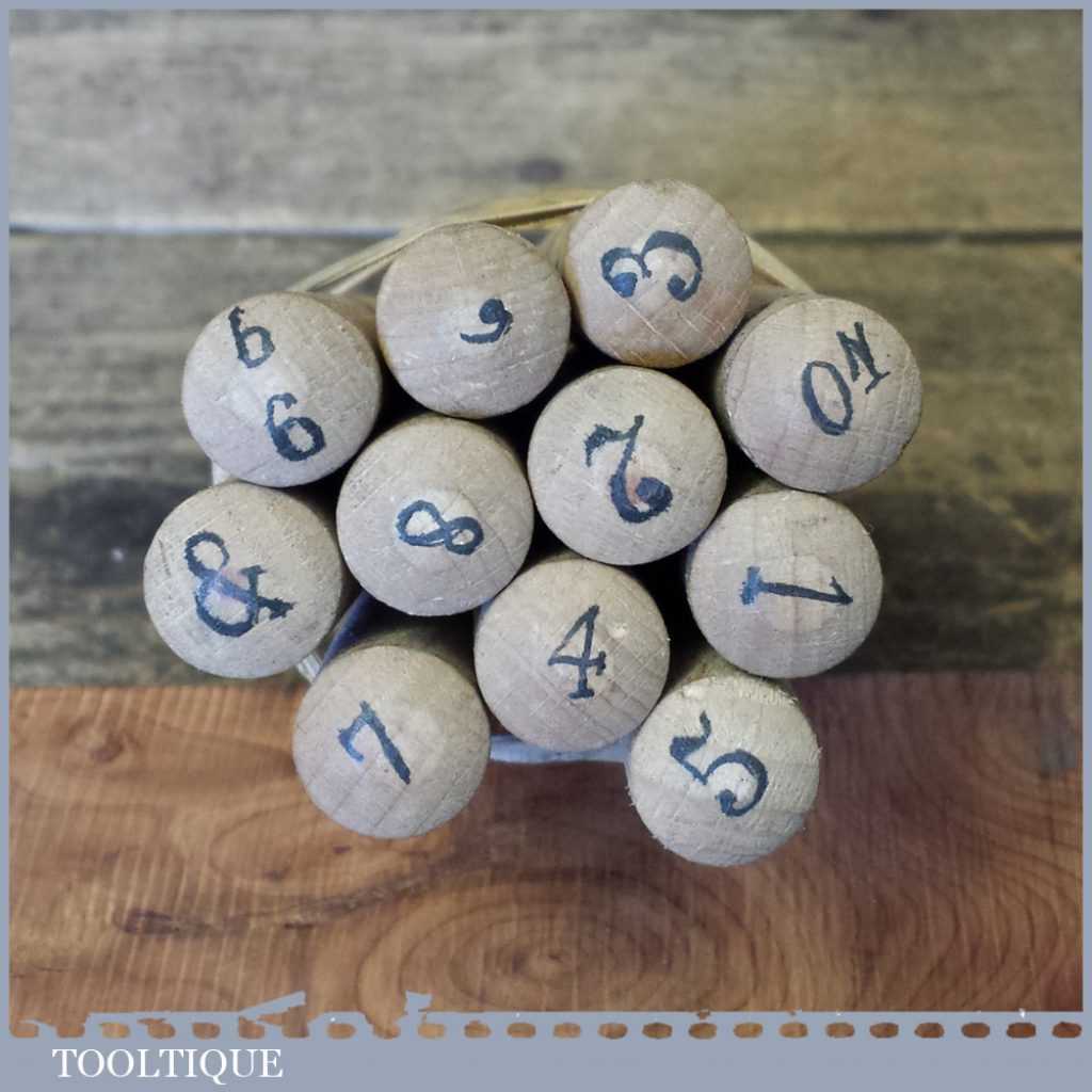 Vintage Set 11 No: Bookbinder’s Brass Number Finishing Tools ...