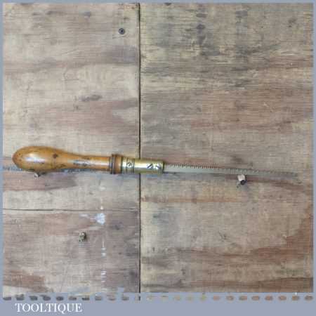 Vintage Boxwood Brass Padsaw With Good Blade – Good Condition | Tooltique