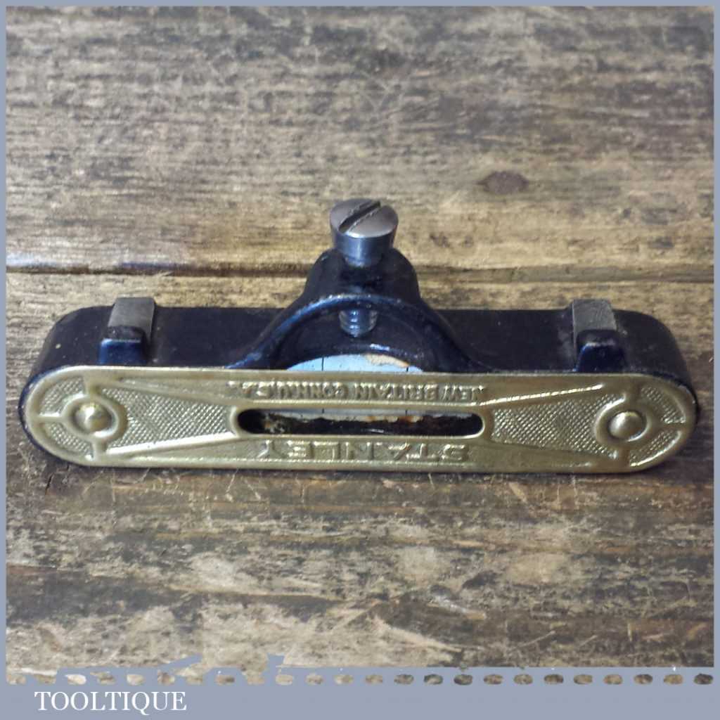 Scarce Vintage Cast Steel Spirit Level By Stanley USA With Brass Top ...