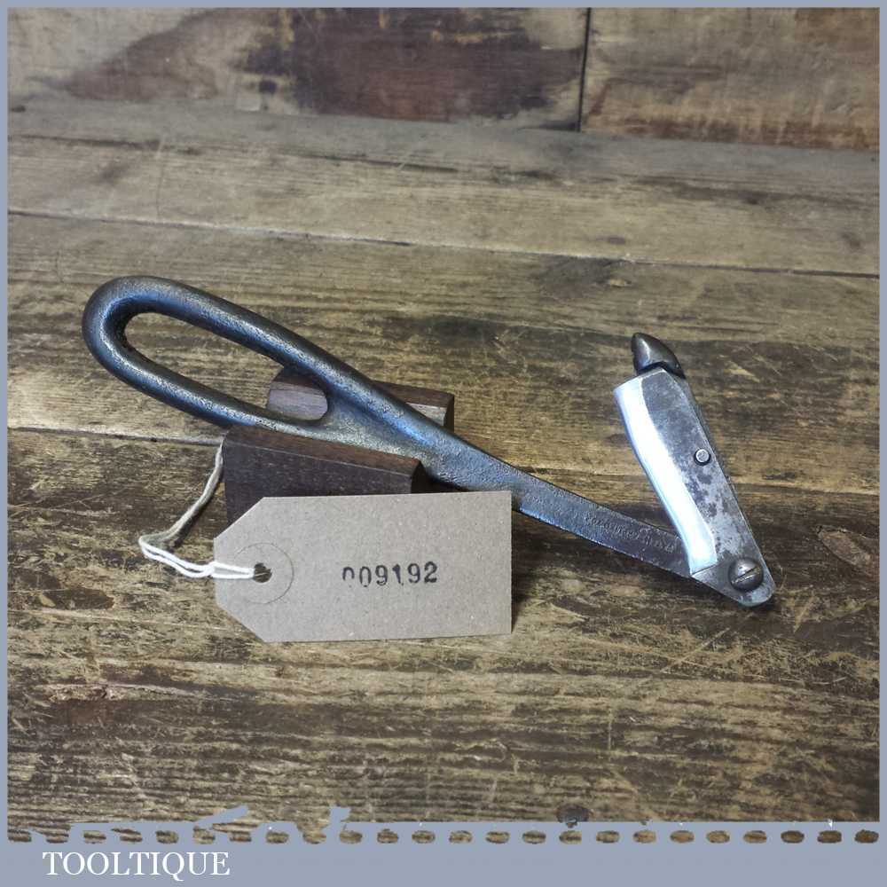 Unusual Vintage Leatherworking Patent Applied For Hooked Cutter Tool ...