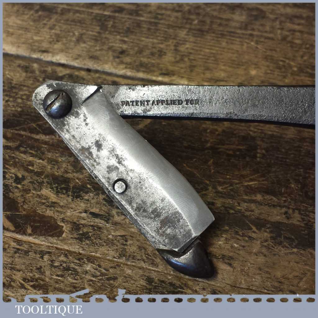 Unusual Vintage Leatherworking Patent Applied For Hooked Cutter Tool ...