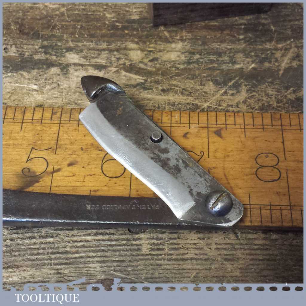 Unusual Vintage Leatherworking Patent Applied For Hooked Cutter Tool ...