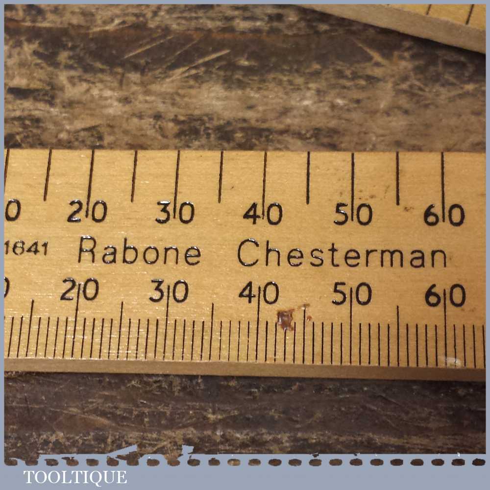 Vintage Rabone Chesterman No: 1641 Metric 5 Fold Two Metre Rule | Tooltique