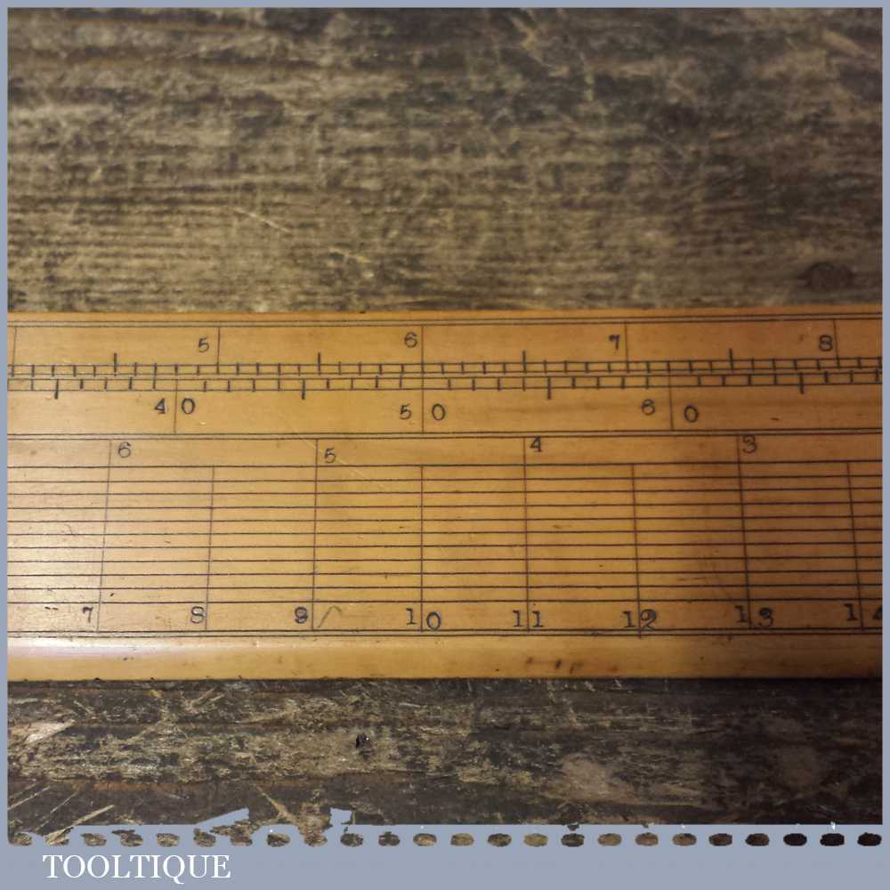 Very Rare Antique Imperial 12″ Boxwood Gunter’s Scale Ruler – Good ...