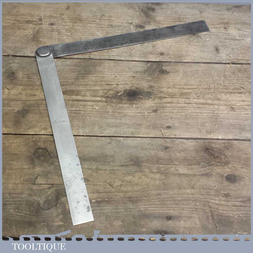Vintage Chesterman Steel Folding Rule – No 581s Square Ruler43 | Tooltique