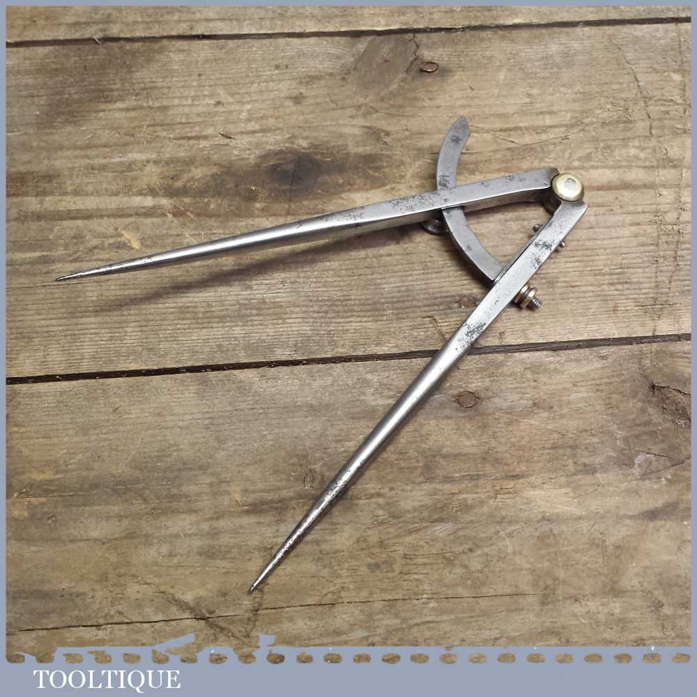 Vintage Quality Pair of 7 Long Steel Dividers – Compass3 | Tooltique