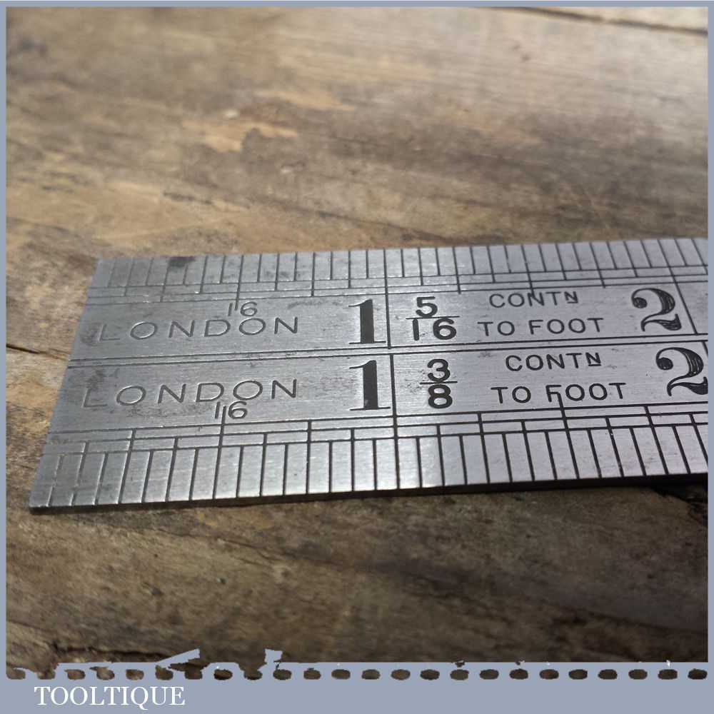 Vintage Rabone Chesterman 12 Steel Expansion Ruler No 1837d6 | Tooltique