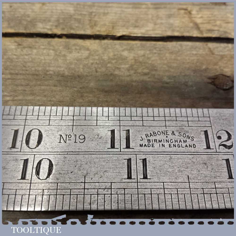 Vintage Rabone & Sons 12 Steel Expansion Ruler No 193 | Tooltique