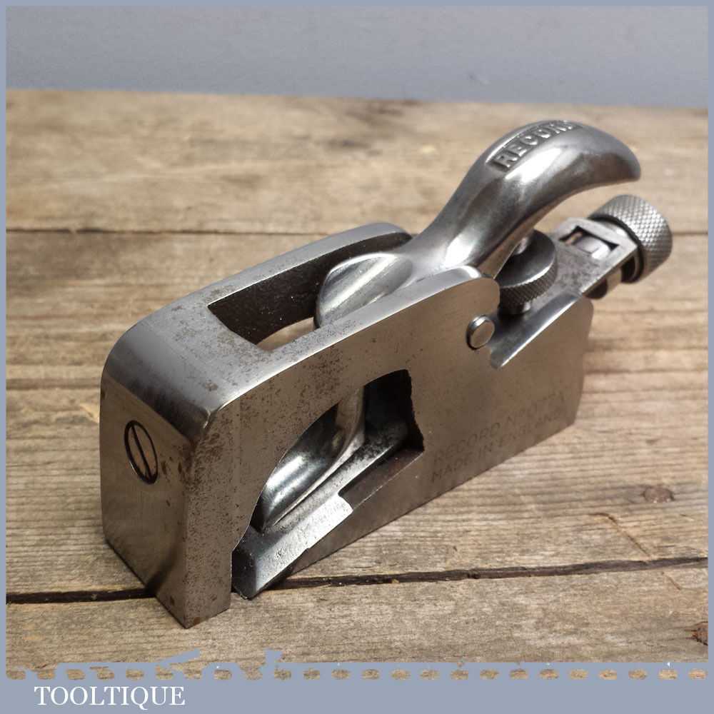 Vintage Record 77A Adjustable Bull Nose Plane – Old Woodworking Tool ...