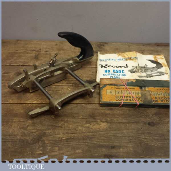 Vintage Record No: 050c Combination Plough Plane with Cutters