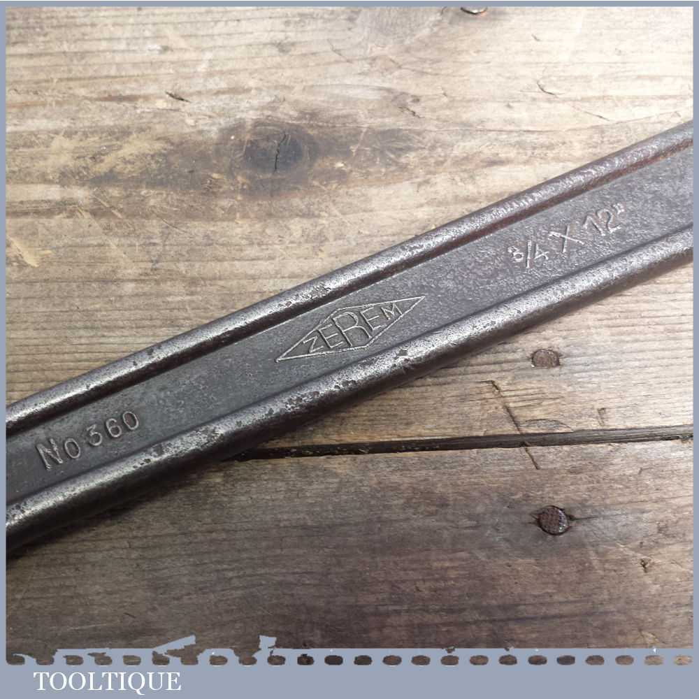 Vintage Zerem No 360 12 Drop Forged Adjustable Spanner – Quality German ...