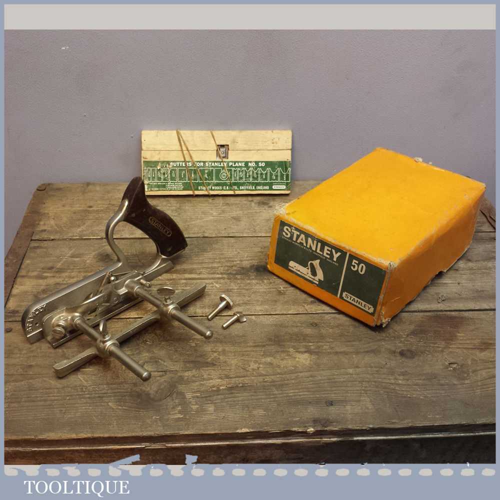 Good Vintage Stanley No: 50 Combination Plane – Boxed Plough Plane ...
